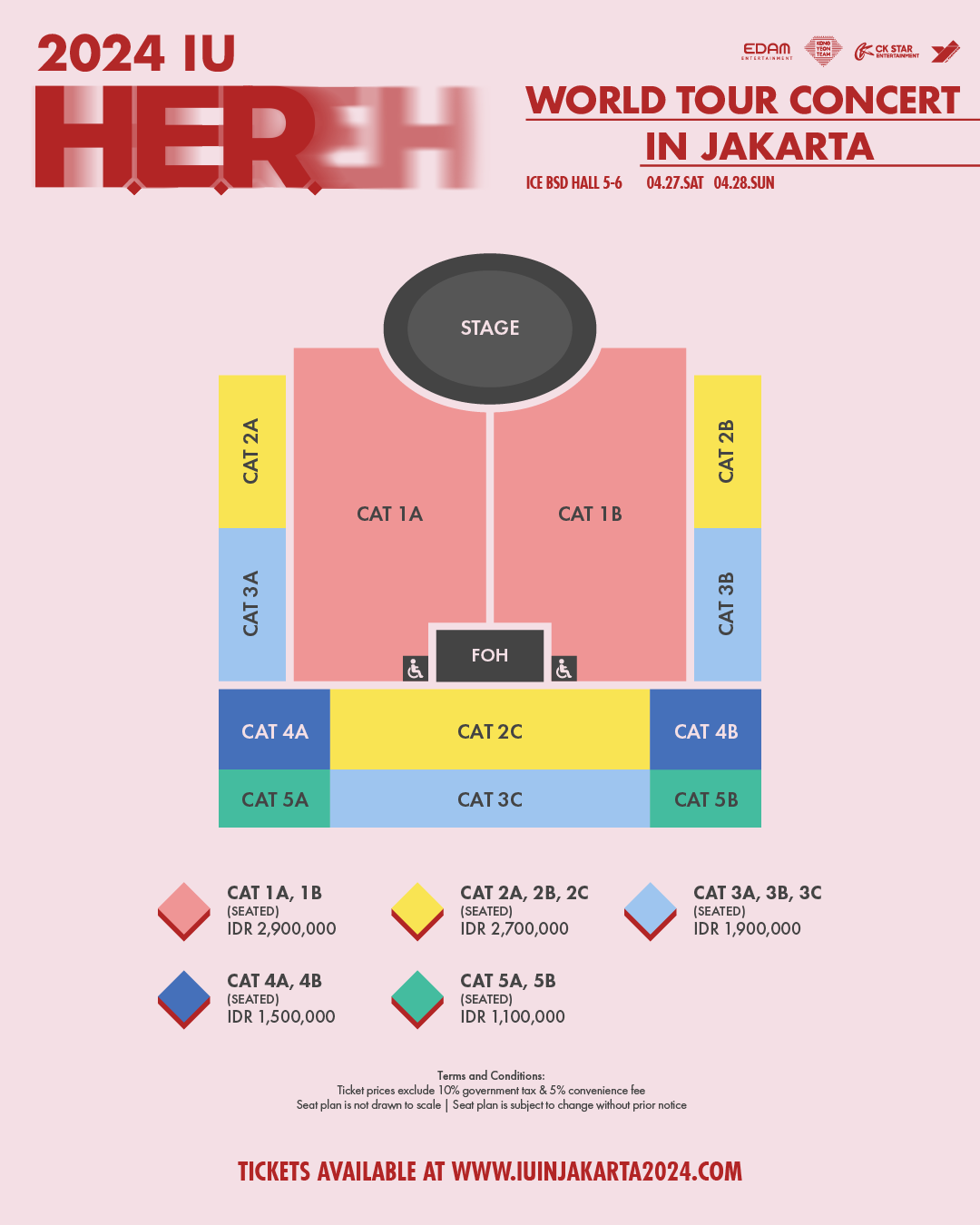IU Bakal Gelar Konser “H.E.R” Jakarta April 2024! Cek Jadwal, Seat Plan ...