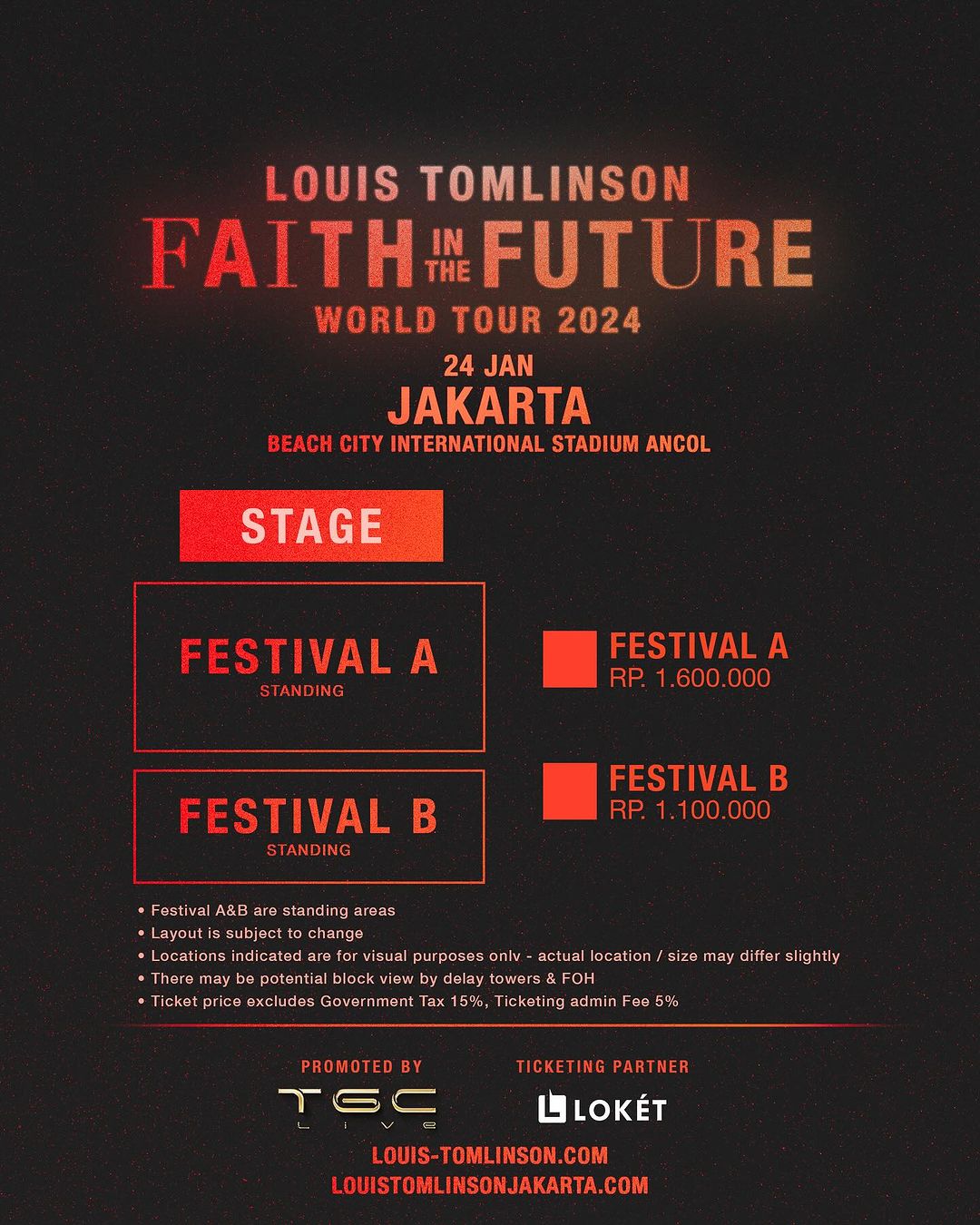 Louis Tomlinson Gelar Konser di Jakarta Awal 2024, Tiket Dijual Pekan ...